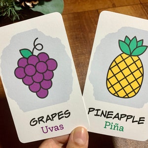 Spanish Printable Montessori Flashcards, Toddler Kids Learning Spanish ...