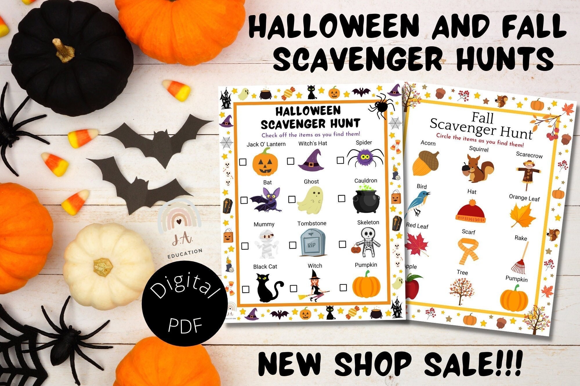 Halloween Scavenger Hunt Fall Scavenger Hunt Toddler - Etsy