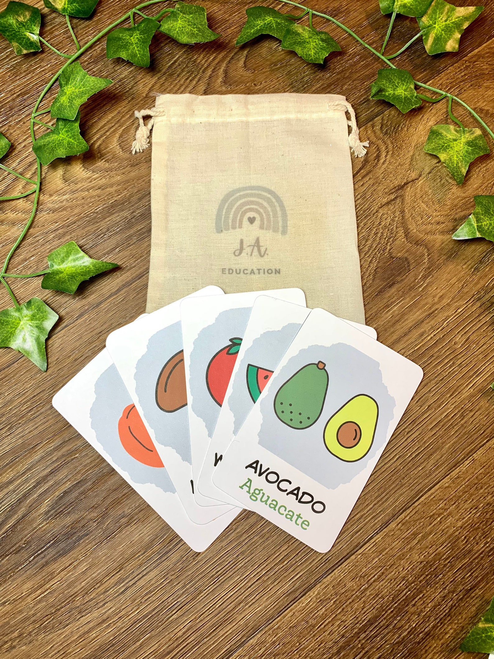 Spanish Printable Montessori Flashcards, Toddler Kids Learning Spanish ...