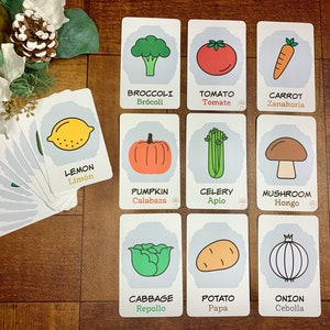 Spanish Printable Montessori Flashcards, Toddler Kids Learning Spanish ...