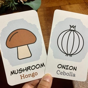 Spanish Printable Montessori Flashcards, Toddler Kids Learning Spanish ...