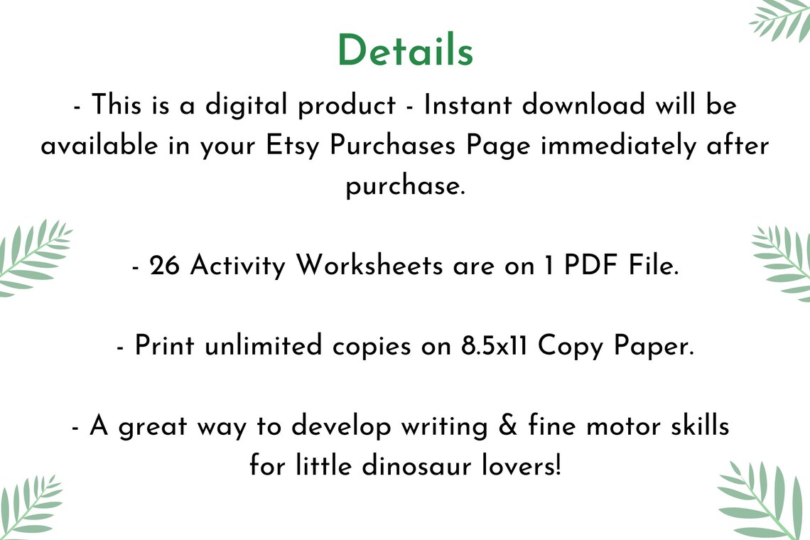 Dinosaur Alphabet Tracing Worksheets, Preschool Printables, Toddler ...