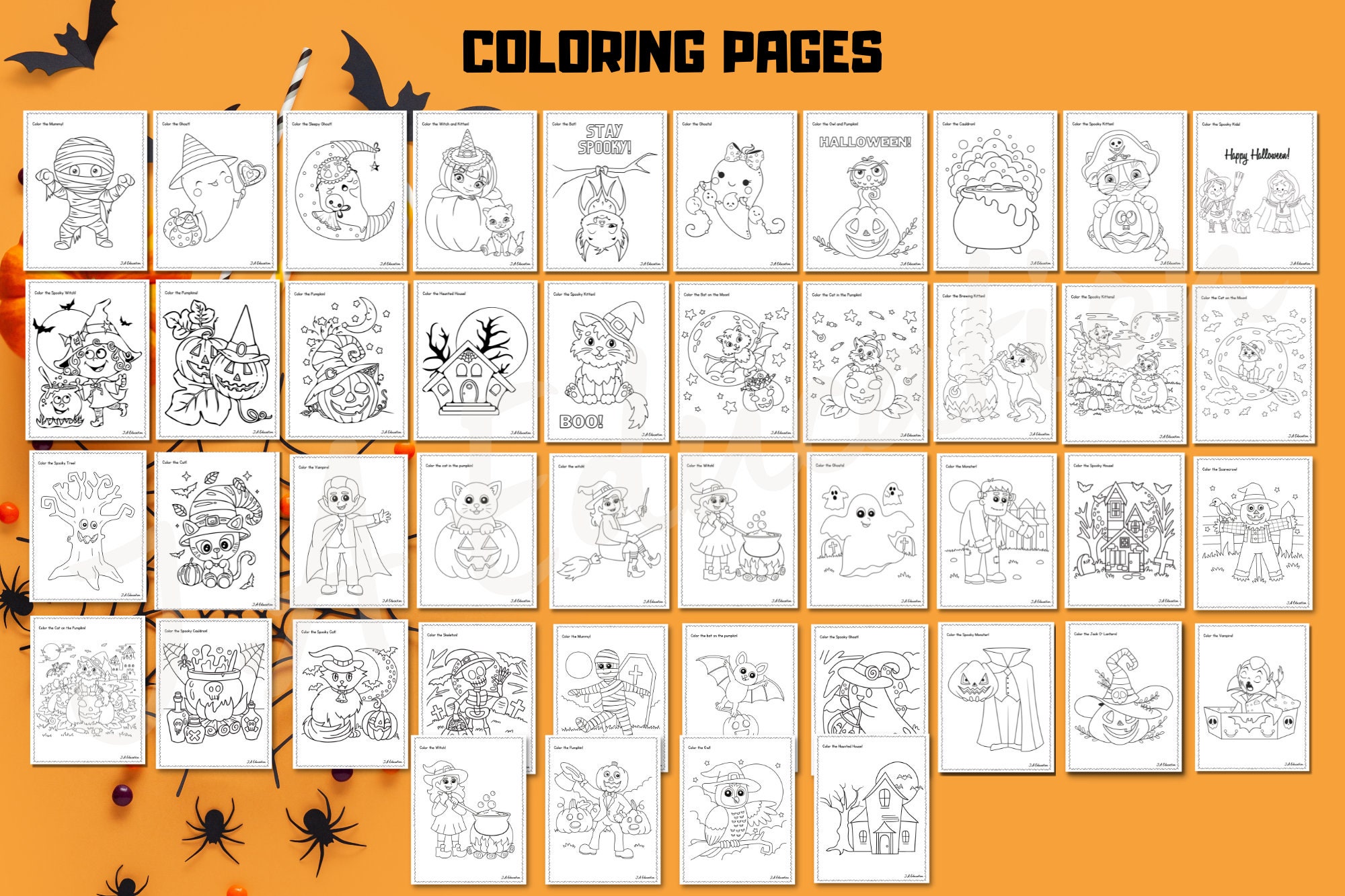 Halloween Activity Book, Printable Kids Games, Toddler Busy Book ...