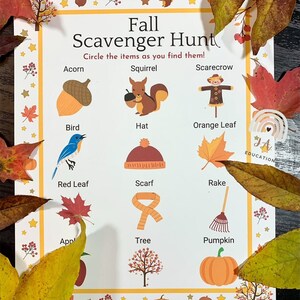 Spanish Halloween Scavenger Hunt Fall Scavenger Hunt Toddler - Etsy