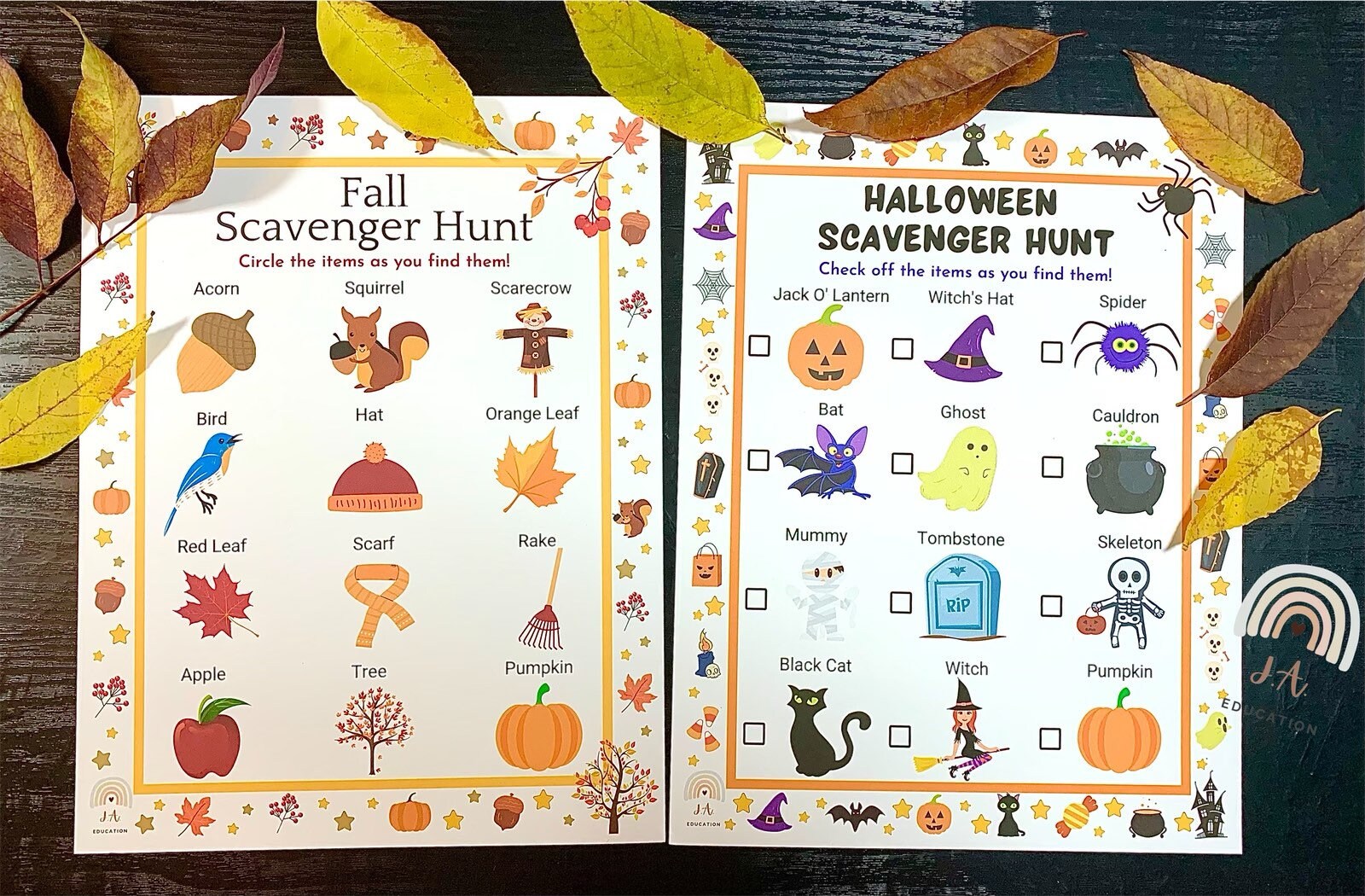 Spanish Halloween Scavenger Hunt Fall Scavenger Hunt Toddler - Etsy