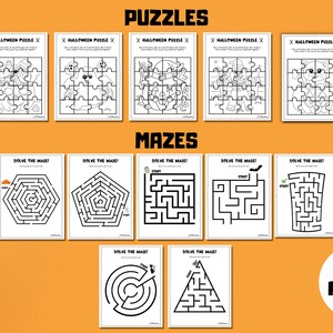 Halloween Activity Book, Printable Kids Games, Toddler Busy Book ...