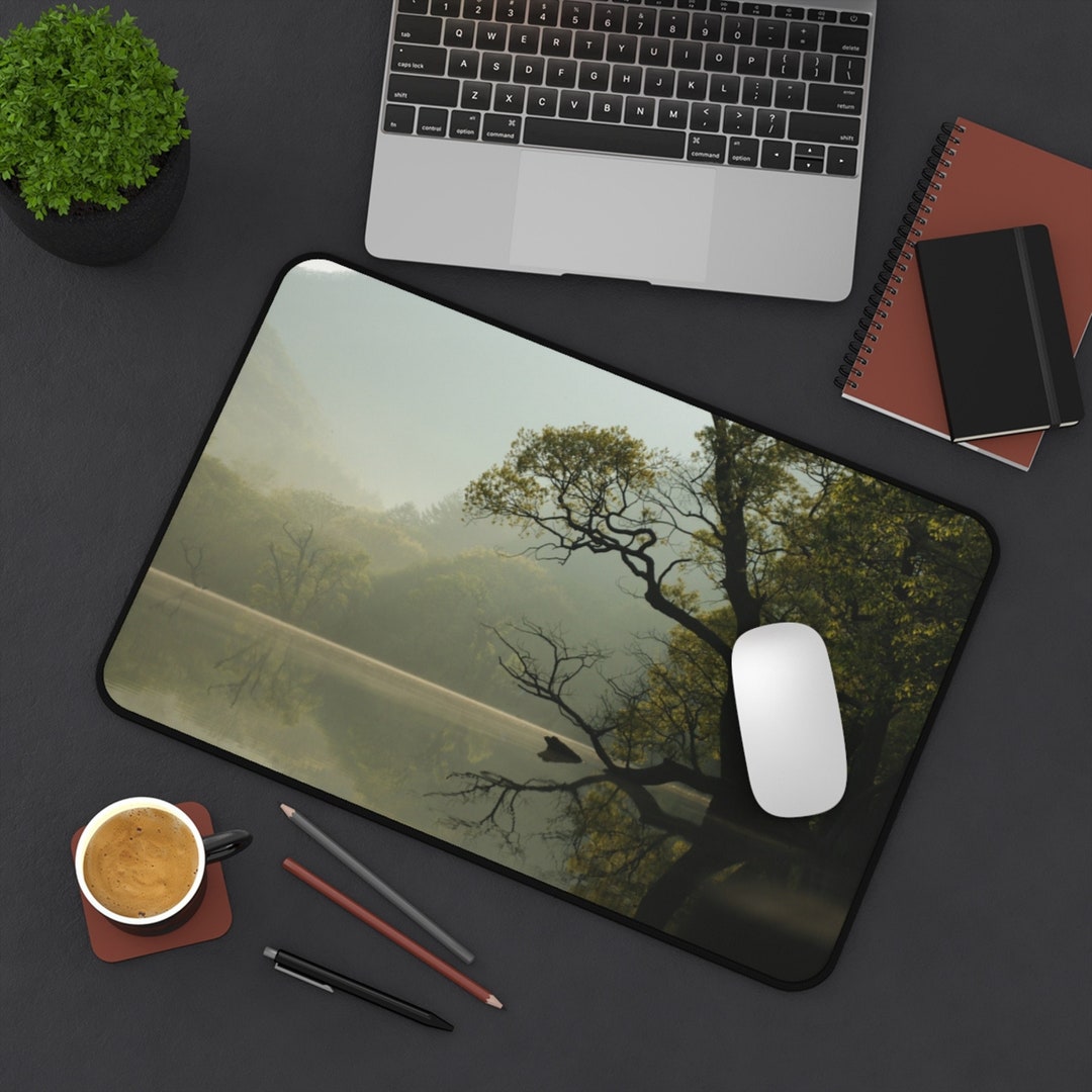 Desk Mat Nature Desk Mat Landscape Desk Mat Green, Plant Desk Mat Desk ...