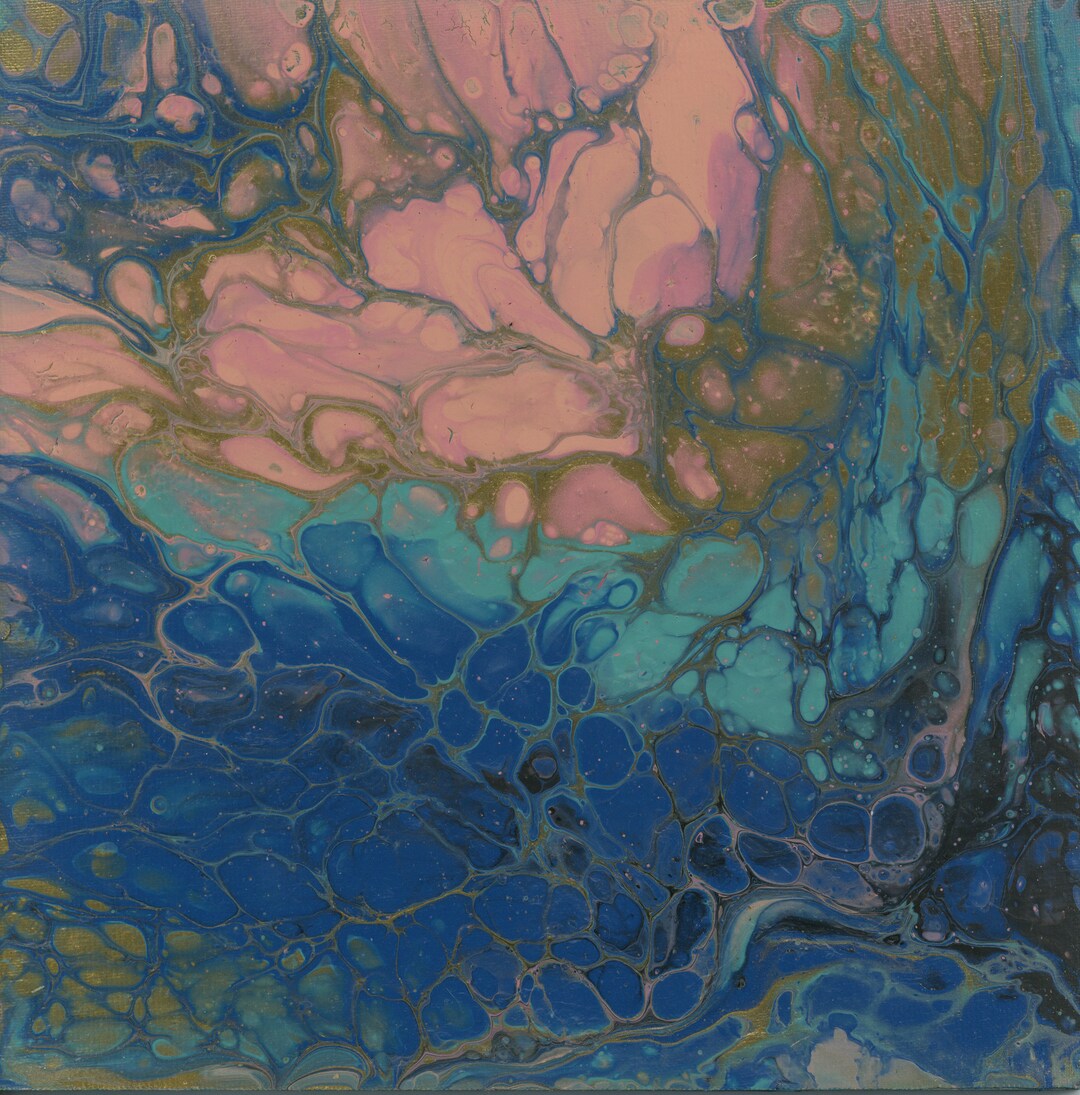 Acrylic Pouring Picture "fairy Wings" 20 X 20 Cm - Etsy UK