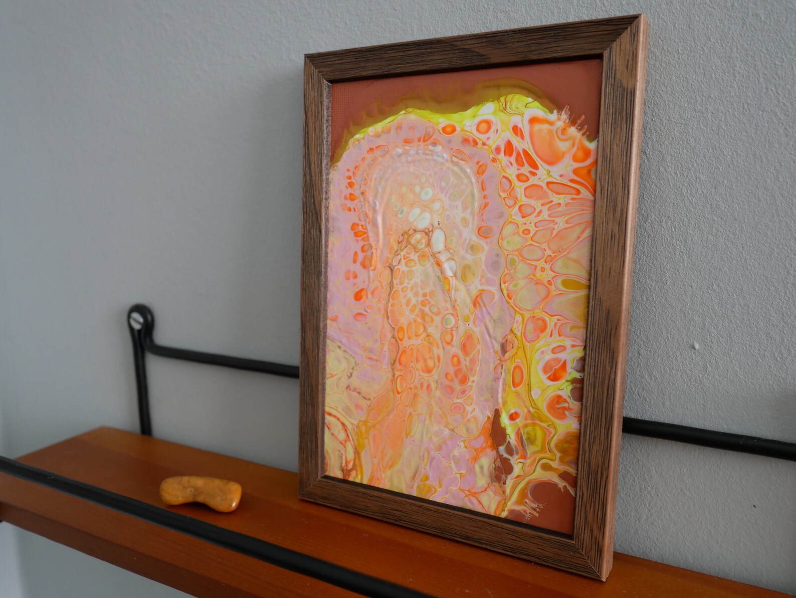 Acrylic Pouring Image neon Angel 10 X 15 Cm Fluid - Etsy