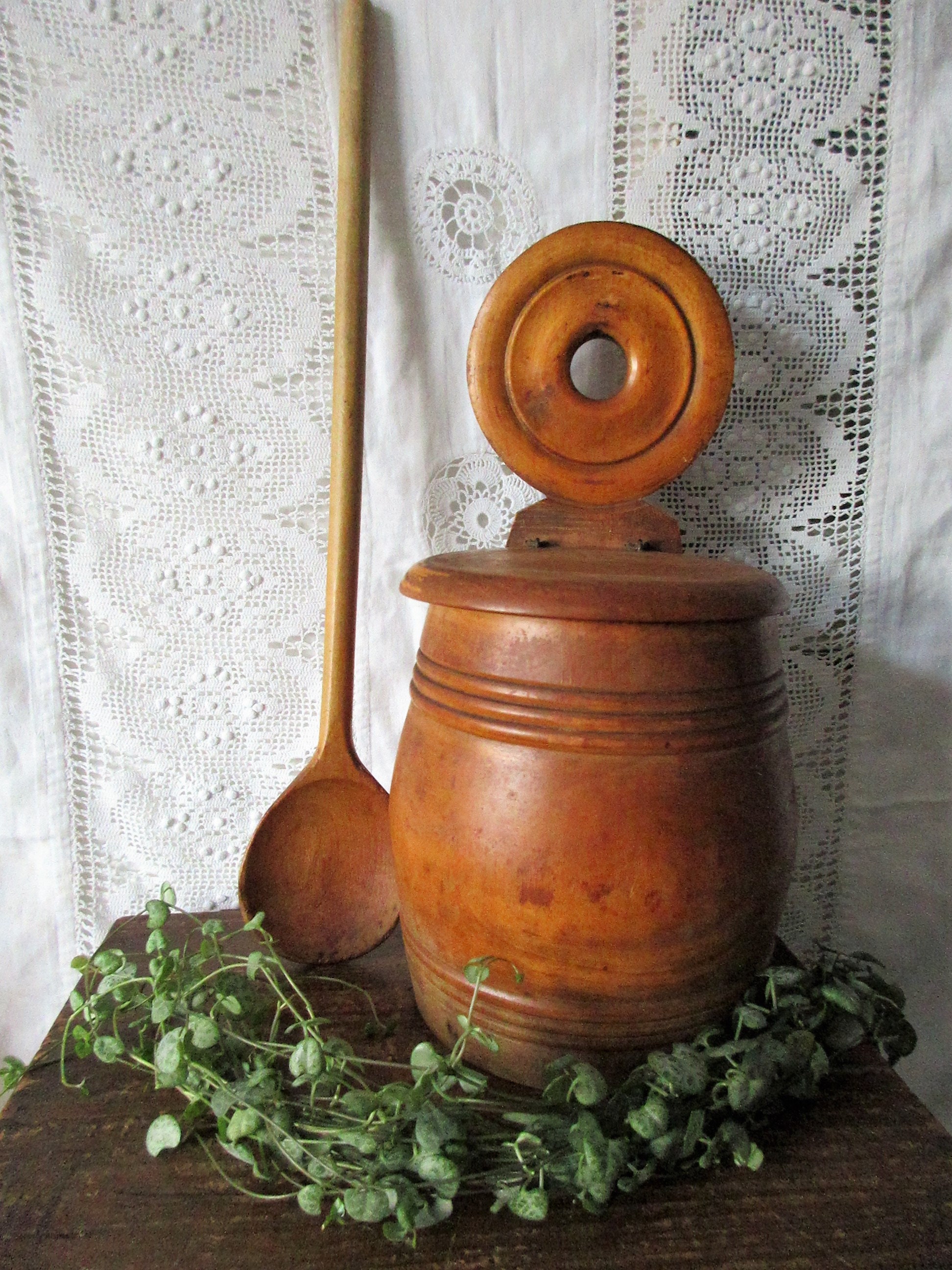Vintage Old Salt Makers Wooden Salt Box Old Salt Pot Salt Box Salt ...