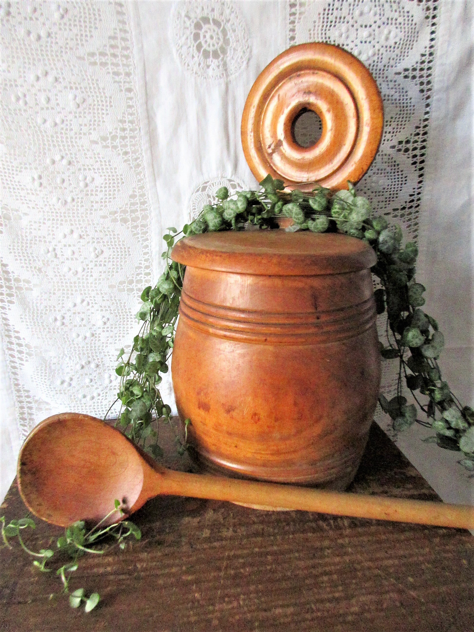 Vintage Old Salt Makers Wooden Salt Box Old Salt Pot Salt Box Salt ...