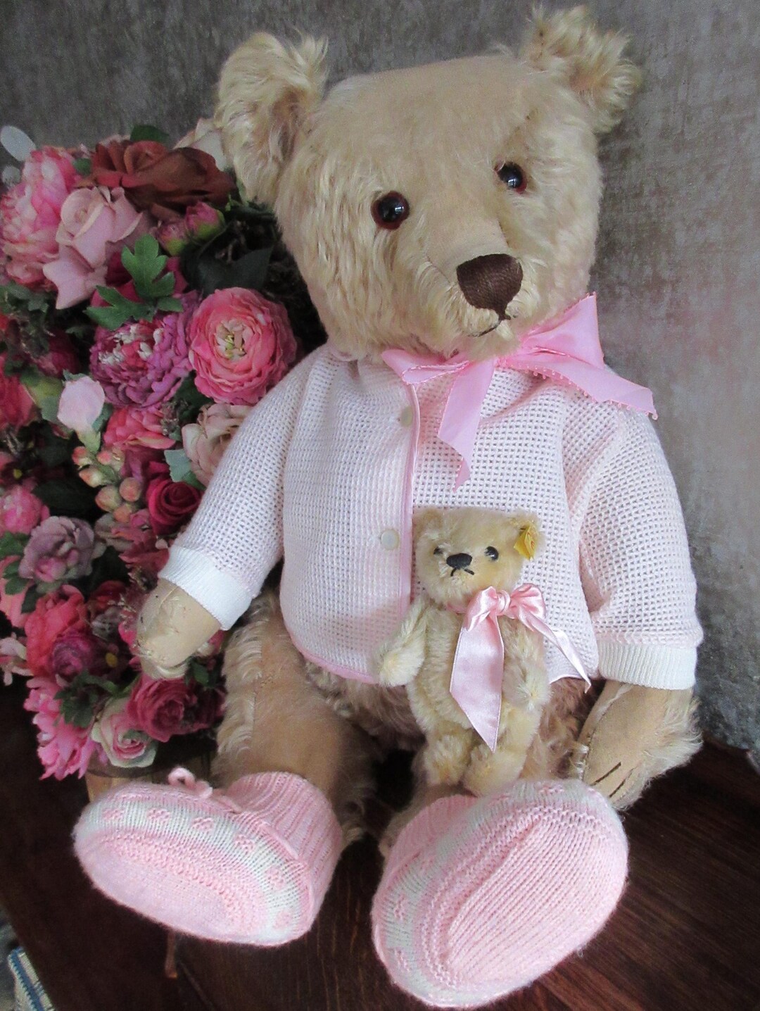 Steiff XXL Teddy Set Original Steiff Bear Very Large Teddy Bear With ...
