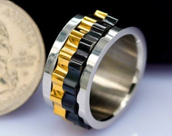 Gear Spinner Ring - Etsy