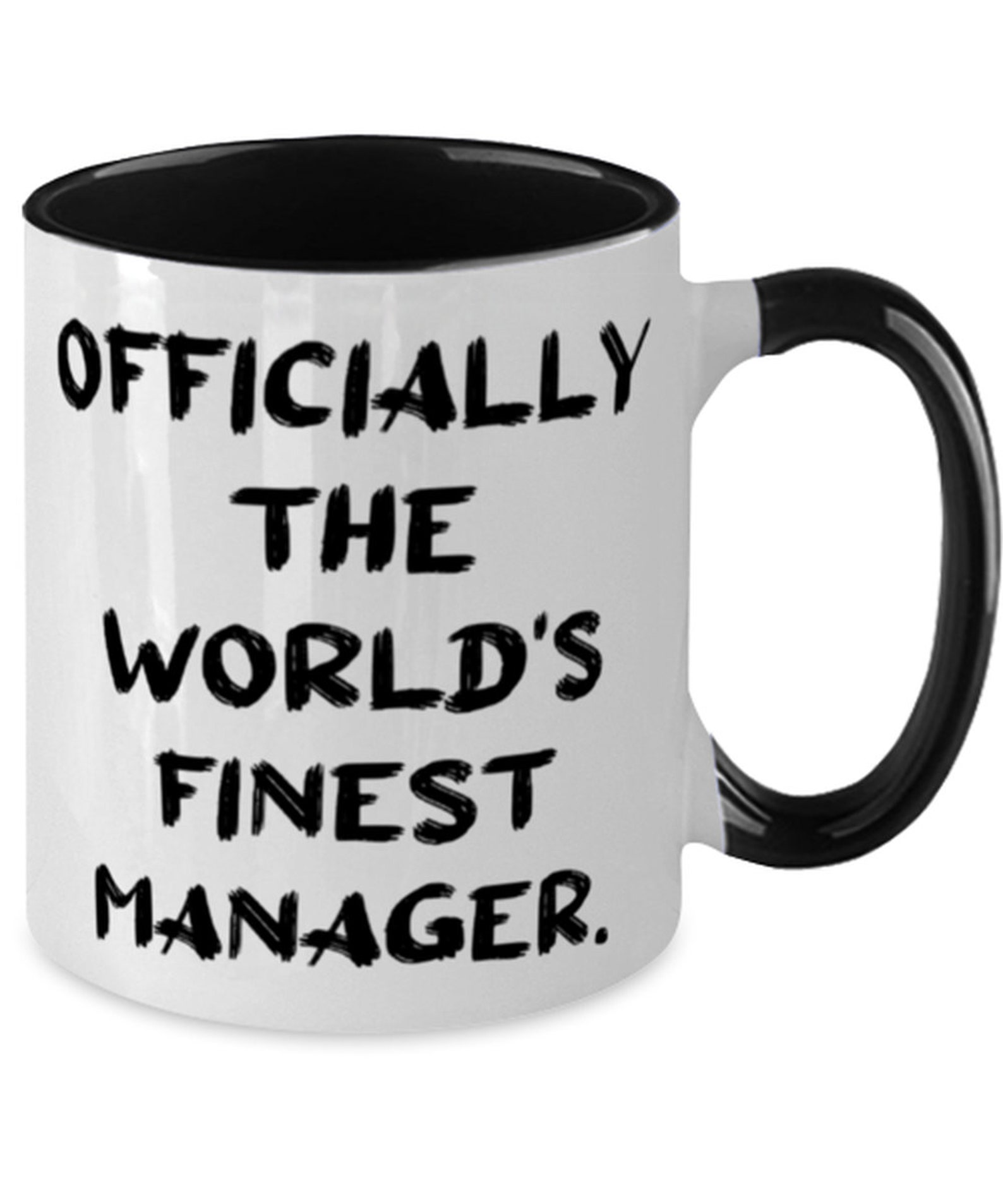 Joke Manager Gifts, Officially the World's Finest Manager, Inspire Two ...