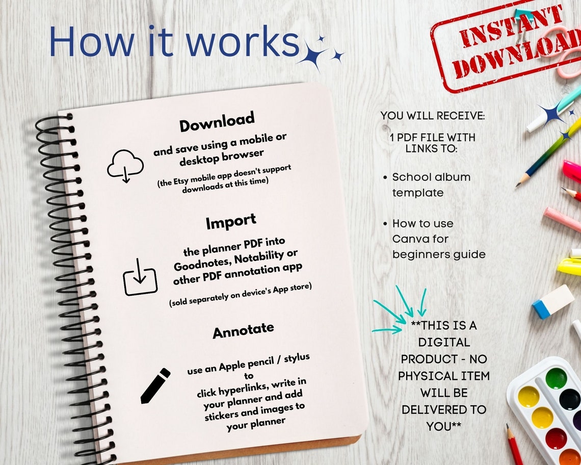 Editable School Album Canva Template Customizable Yearbook - Etsy