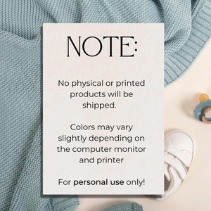 Baby First Year Journal Minimalist Digital Baby Journal Milestones ...