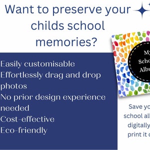 Editable School Album Canva Template Customizable Yearbook Design Back ...