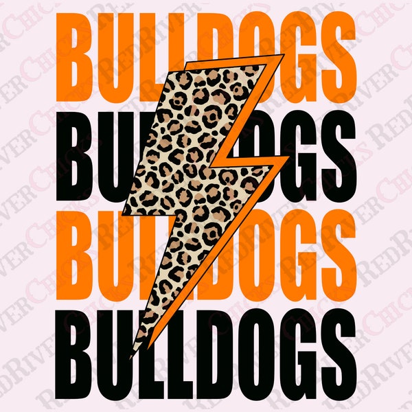 Bulldogs Orange and Black Png - Etsy