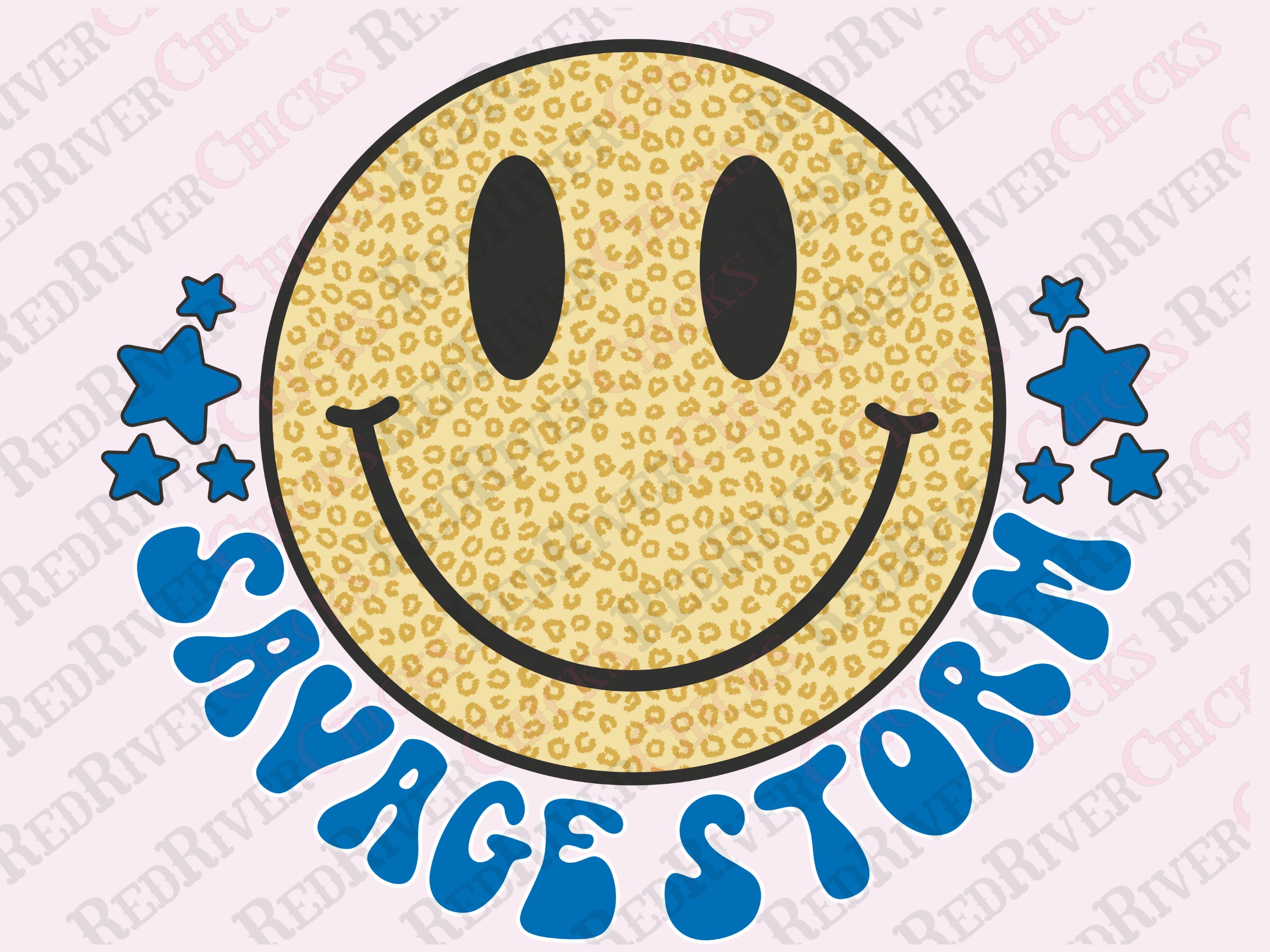Savage Storm Smiley PNG Sublimation School Spirit Sport - Etsy