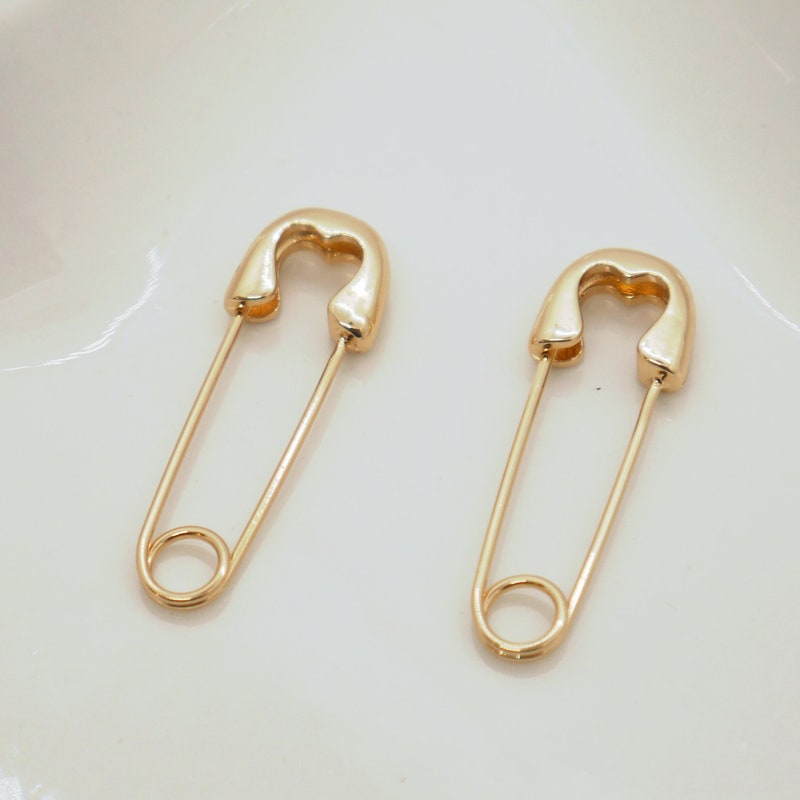 Safety Pin Earrings - Etsy