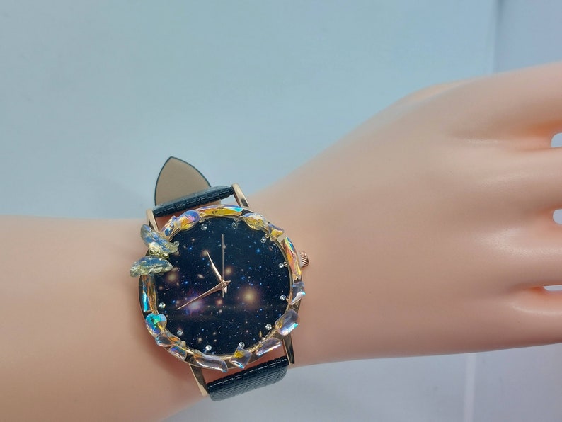 Watches, Woman Watch, Feminine Wristwatch Style, Galaxy and Planets ...