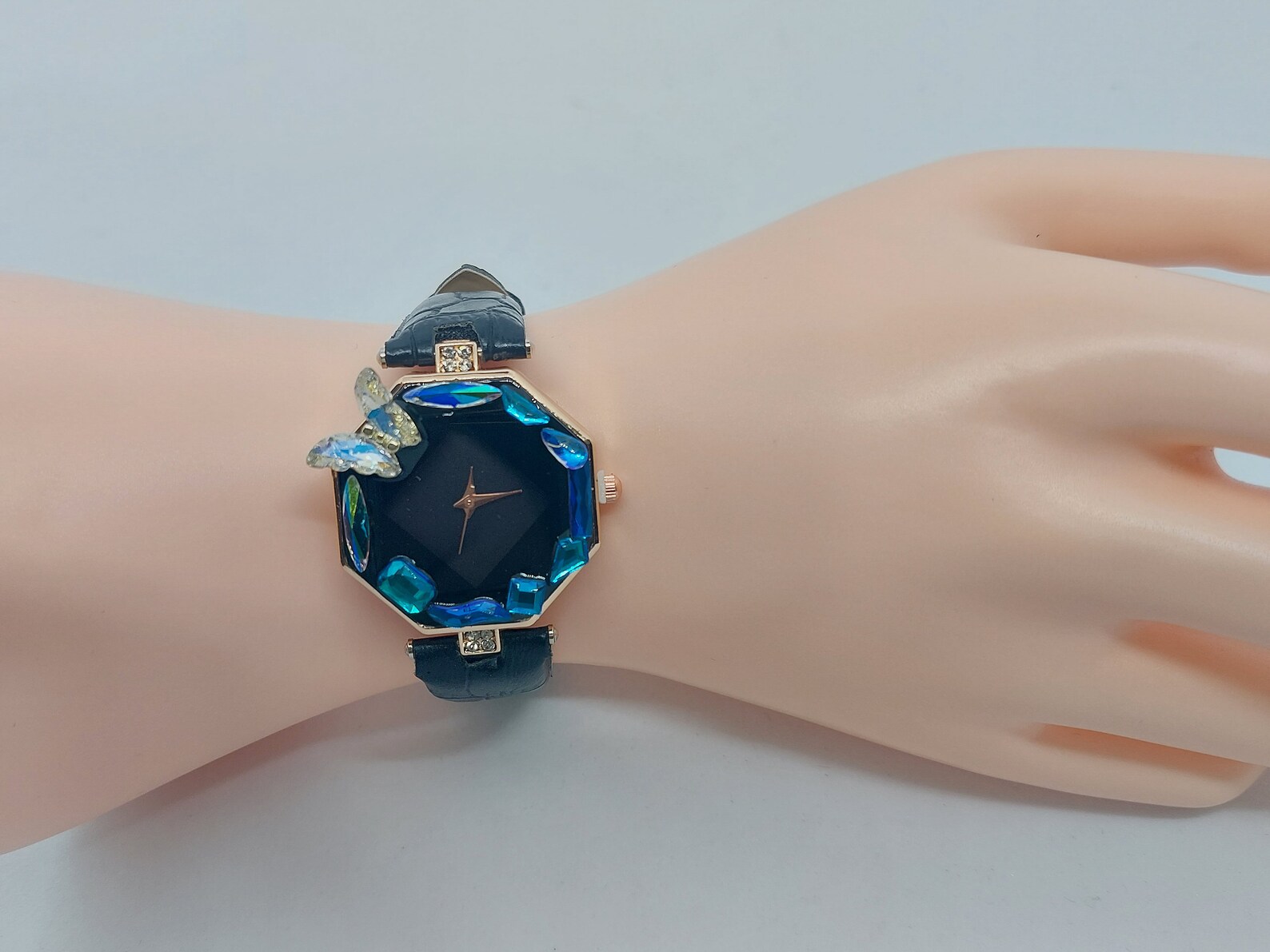 Watches, Woman Watch, Feminine Watch Style, Colorful Butterfly Gem ...