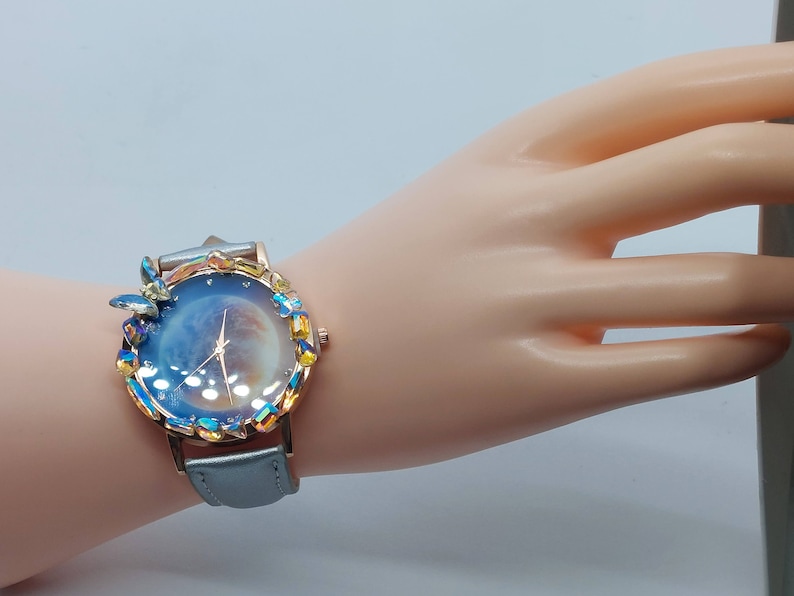 Watches, Woman Watch, Feminine Wristwatch Style, Galaxy and Planets ...