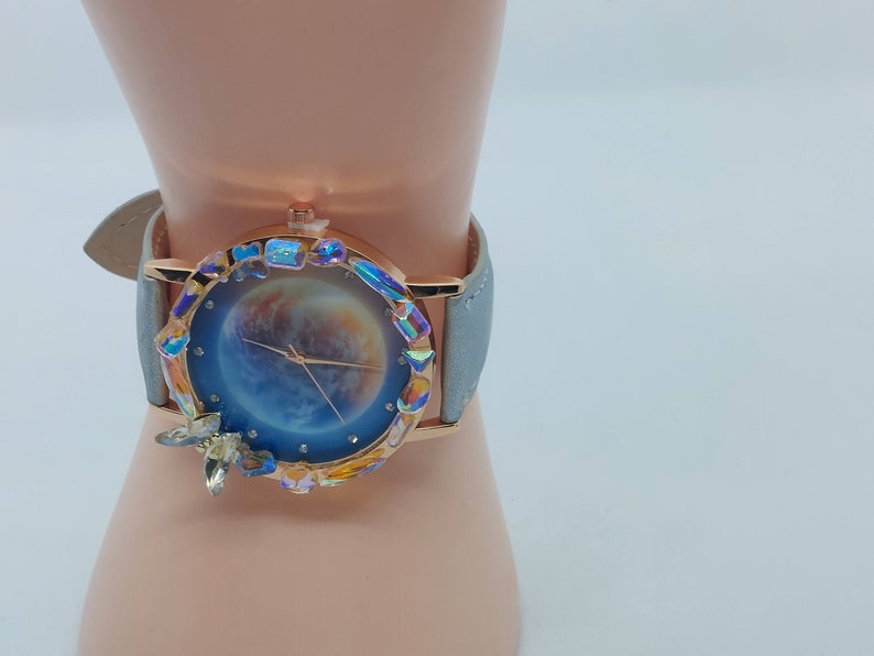 Watches, Woman Watch, Feminine Wristwatch Style, Galaxy and Planets ...