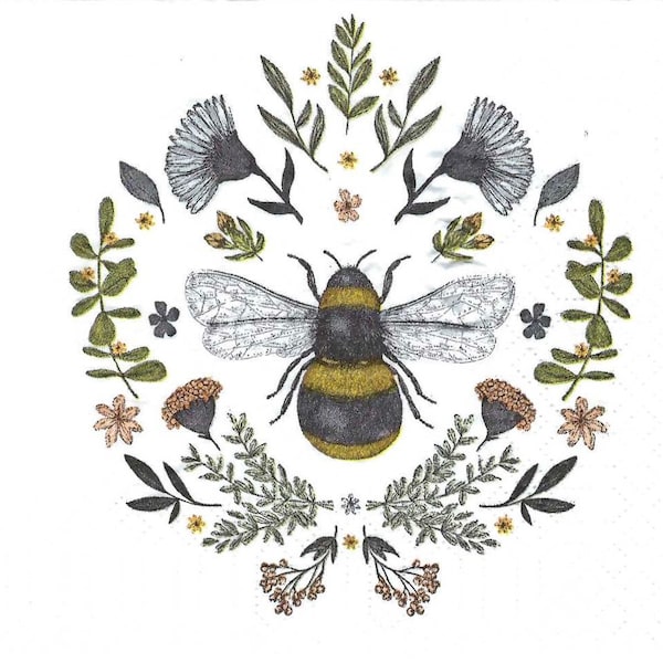 Bee Napkins - Etsy