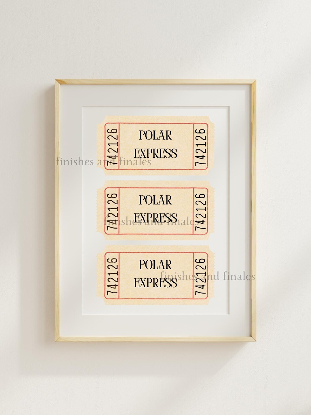 Printable Polar Express Tickets Instant Digital Download High ...