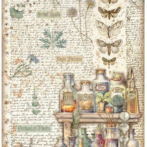 Stamperia Rice Paper Alchemy Fortune Collection Decoupage Card Making ...