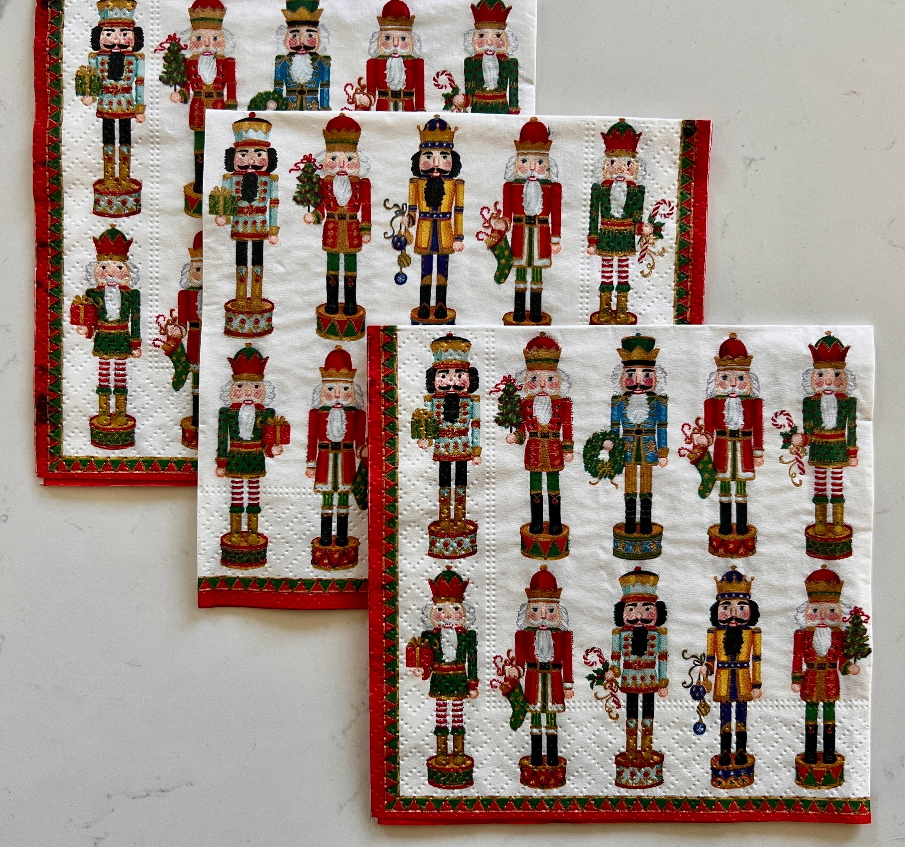 Decoupage Napkins Nutcracker Parade Allover Print Package of - Etsy