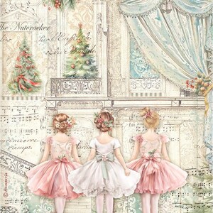 Stamperia Rice Paper the Nutcracker Ballet Christmas Theme Decoupage ...