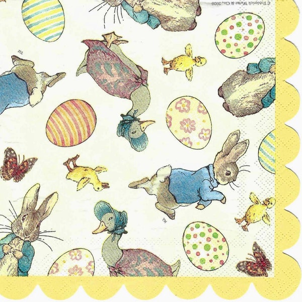 Beatrix Potter Paper. Napkins - Etsy