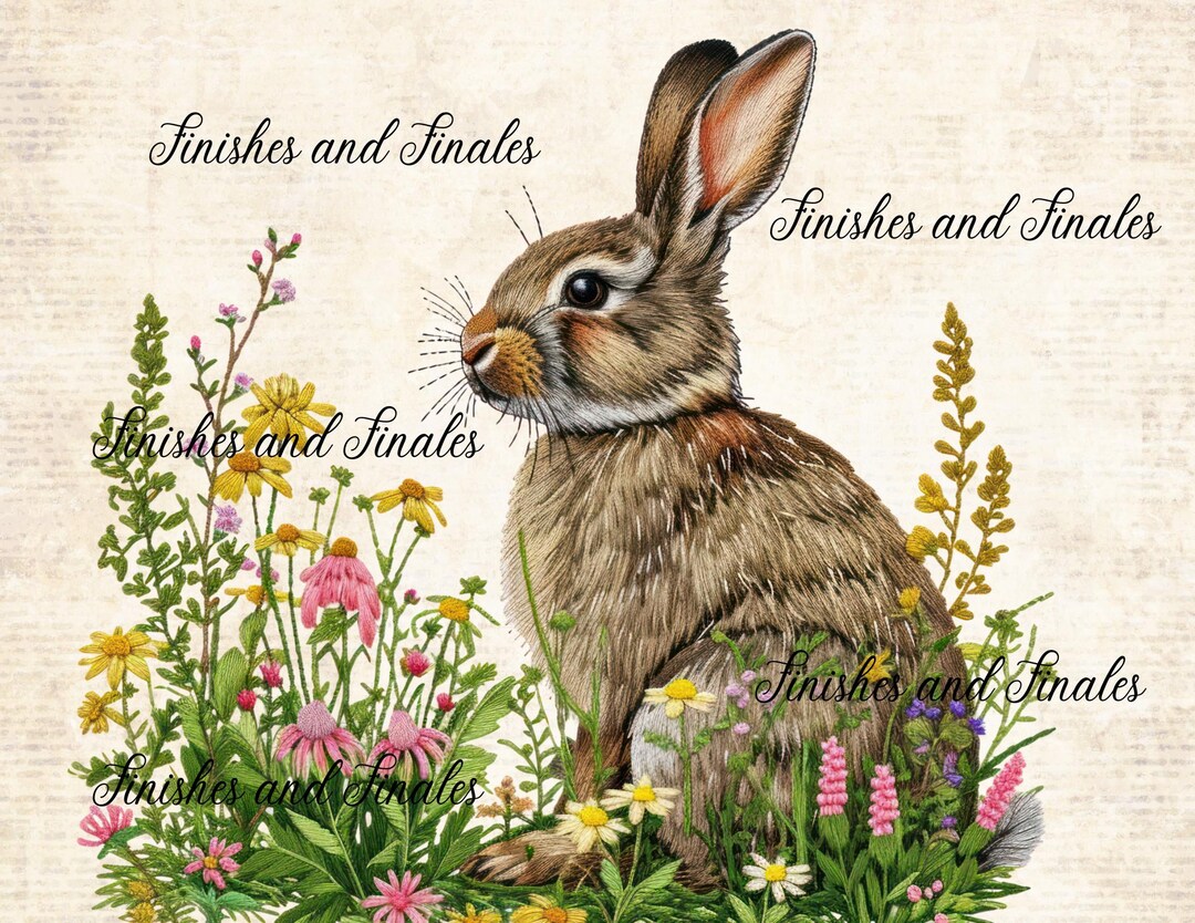 Easter Bunny Rice Paper A4 Bunny, Sweet Little Rabbit With Colorful ...