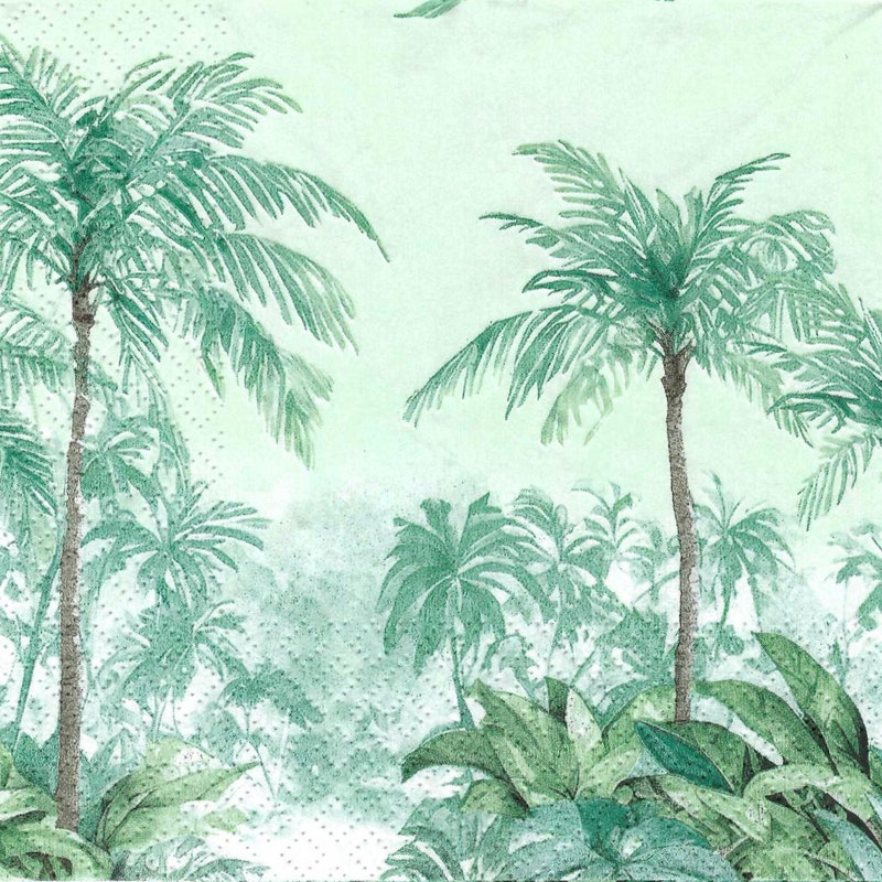 Palm Tree Napkin - Etsy