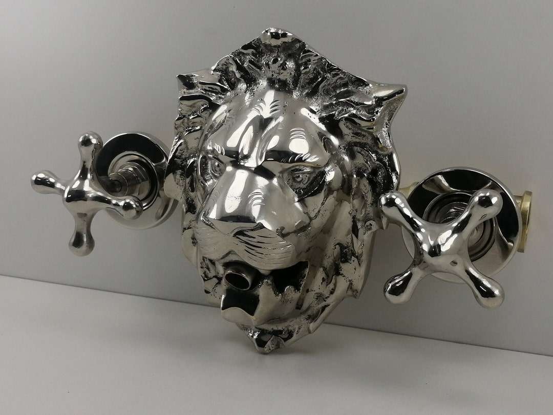 Wall Mounted Brass Faucet Lion Head Faucet Brass Lion Face Faucet ...