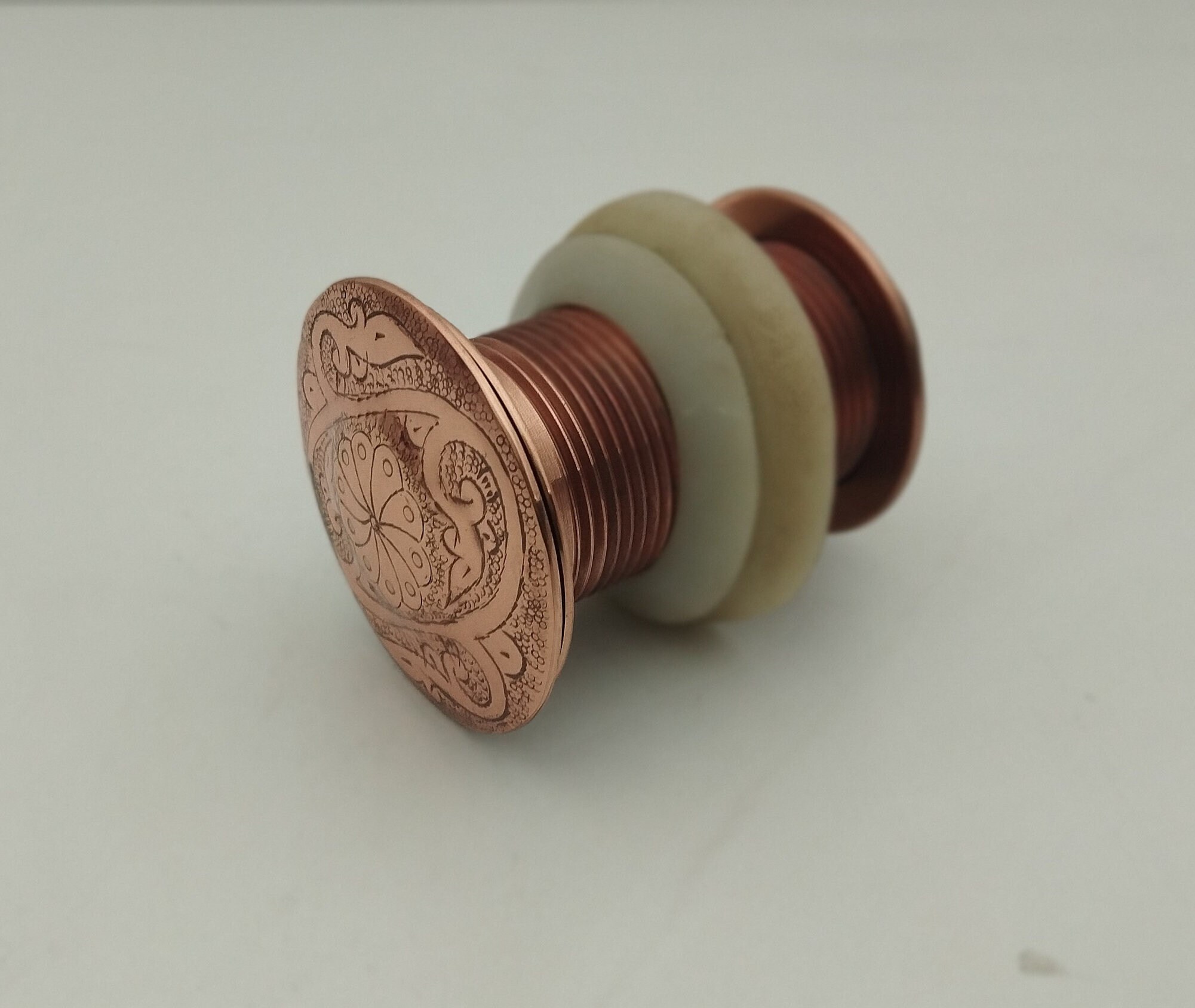 Unlacquered Copper Sink Drain, Solid Copper Drain, Pop up Drain - Etsy