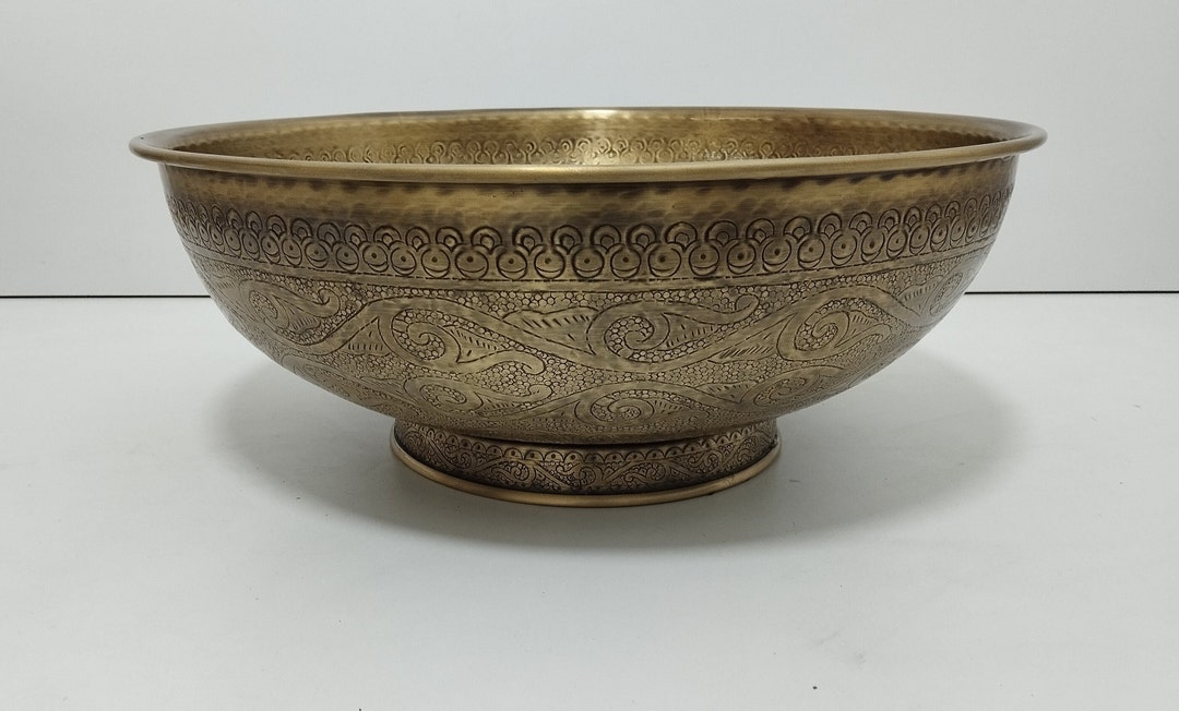 Oil Rubbed Bronze Sink, Bathroom Sink Hand Engraved Vanity Vessel Sink ...