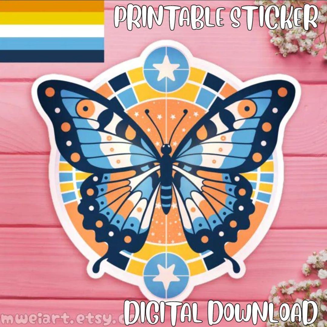 Subtle Aroace Flag Sticker | Digital Download & Print LGBTQ Aromantic ...