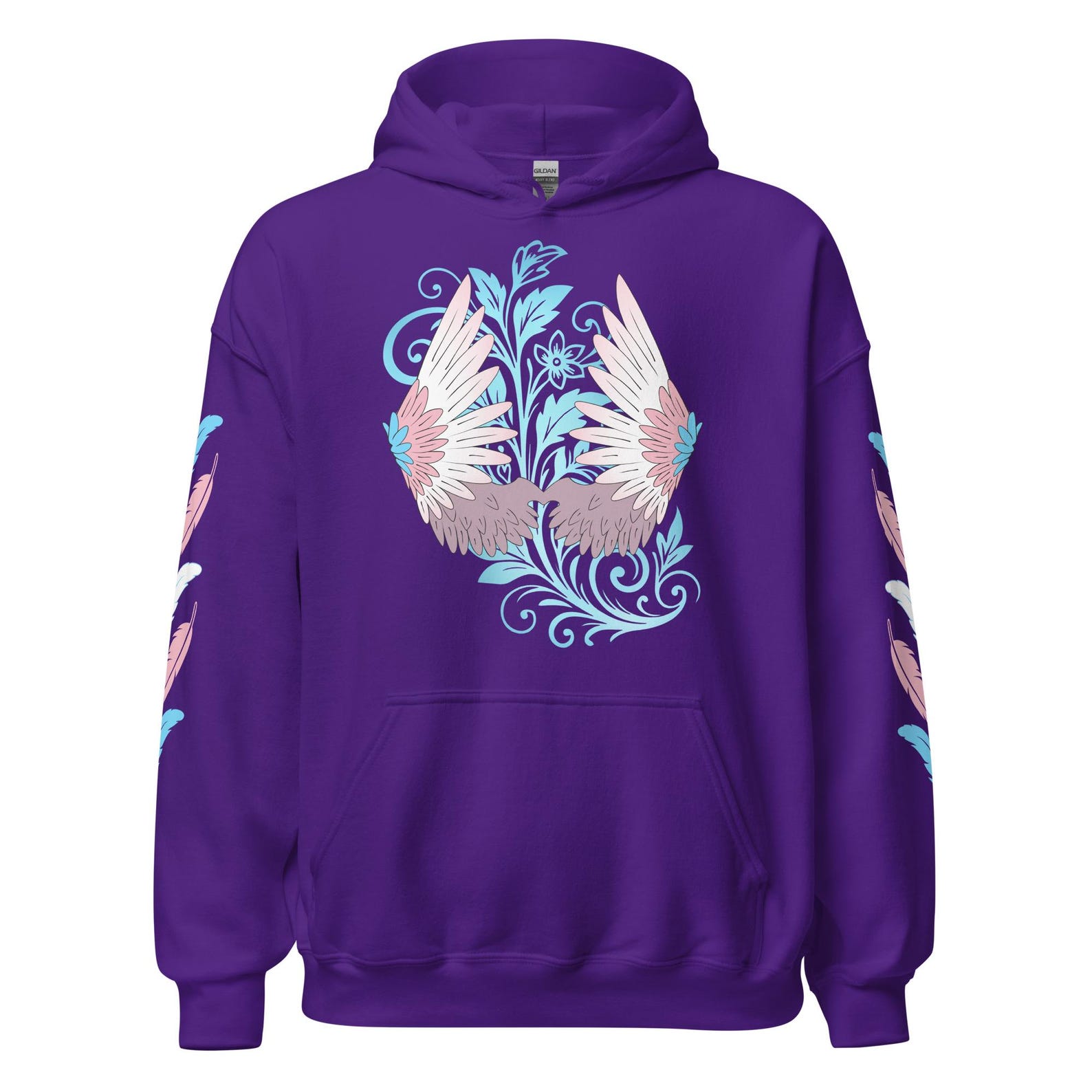 Subtle Trans Hoodie | Simple LGBTQ Pride Flag, Queer Transgender Pride ...
