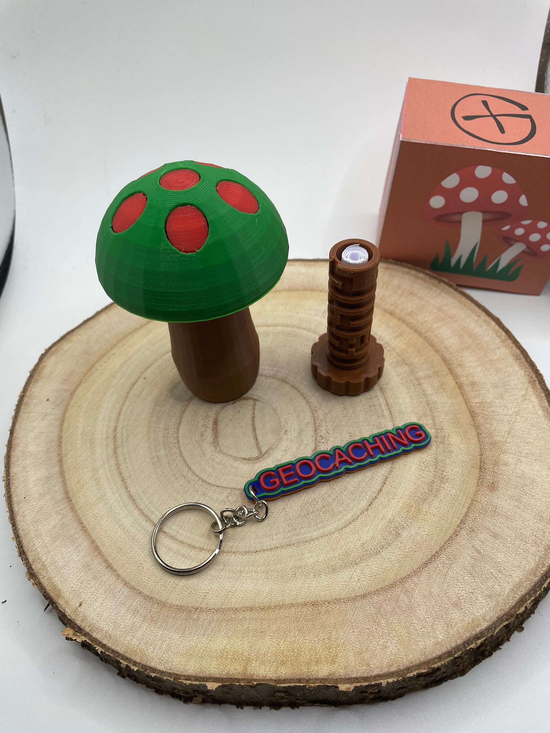 Geocache Container Tough Labyrinth Mushroom Geocache Maze Container - Etsy