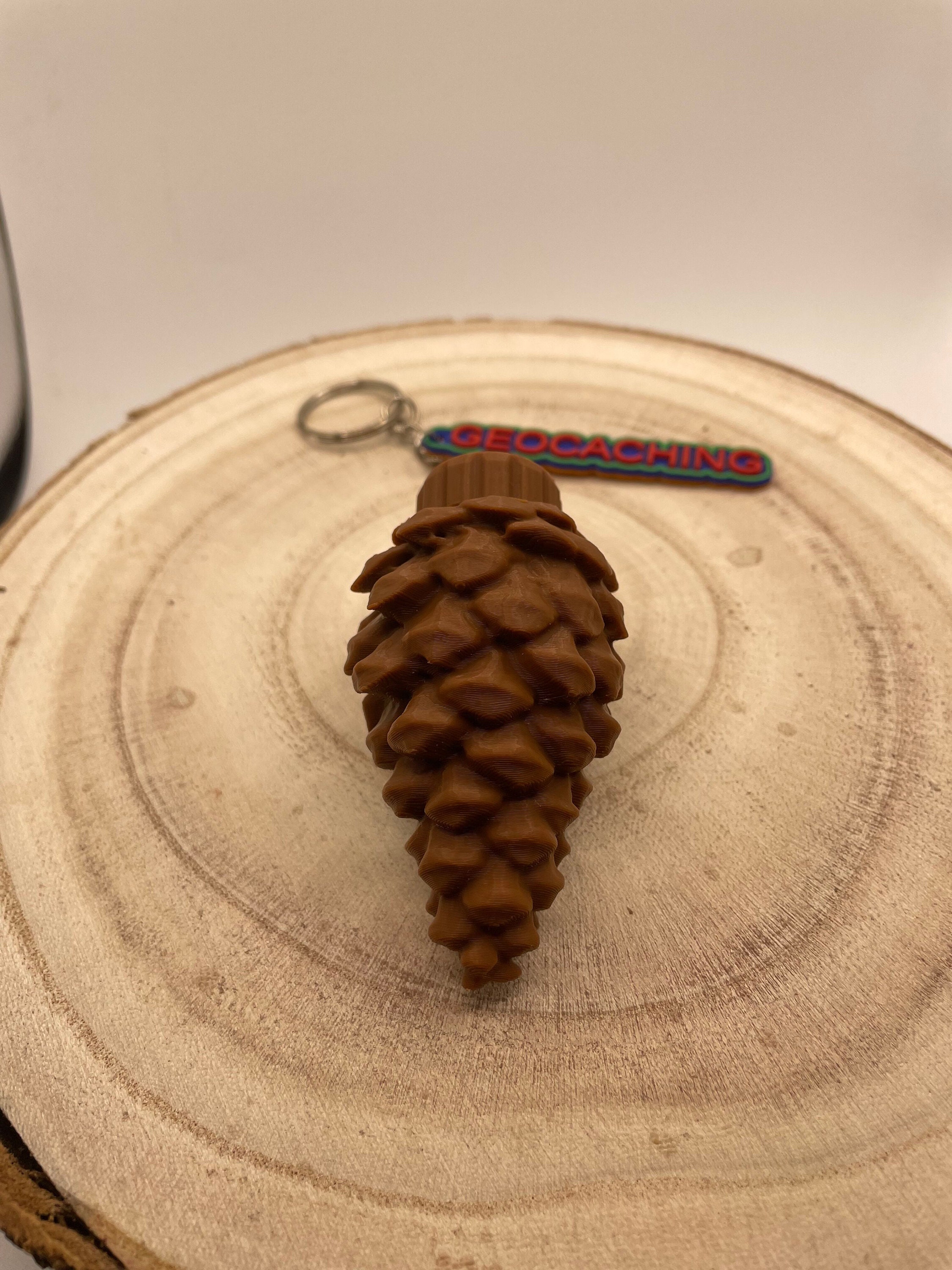Geocache Container Tough Labyrinth Pine Cone Geocache Maze Container - Etsy