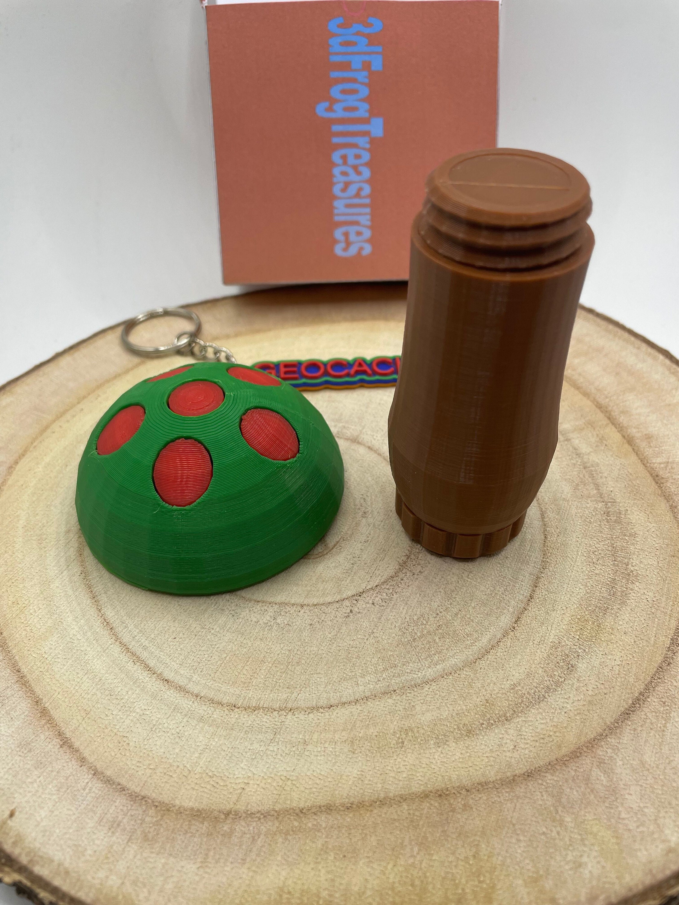 Geocache Container Tough Labyrinth Mushroom Geocache Maze Container - Etsy