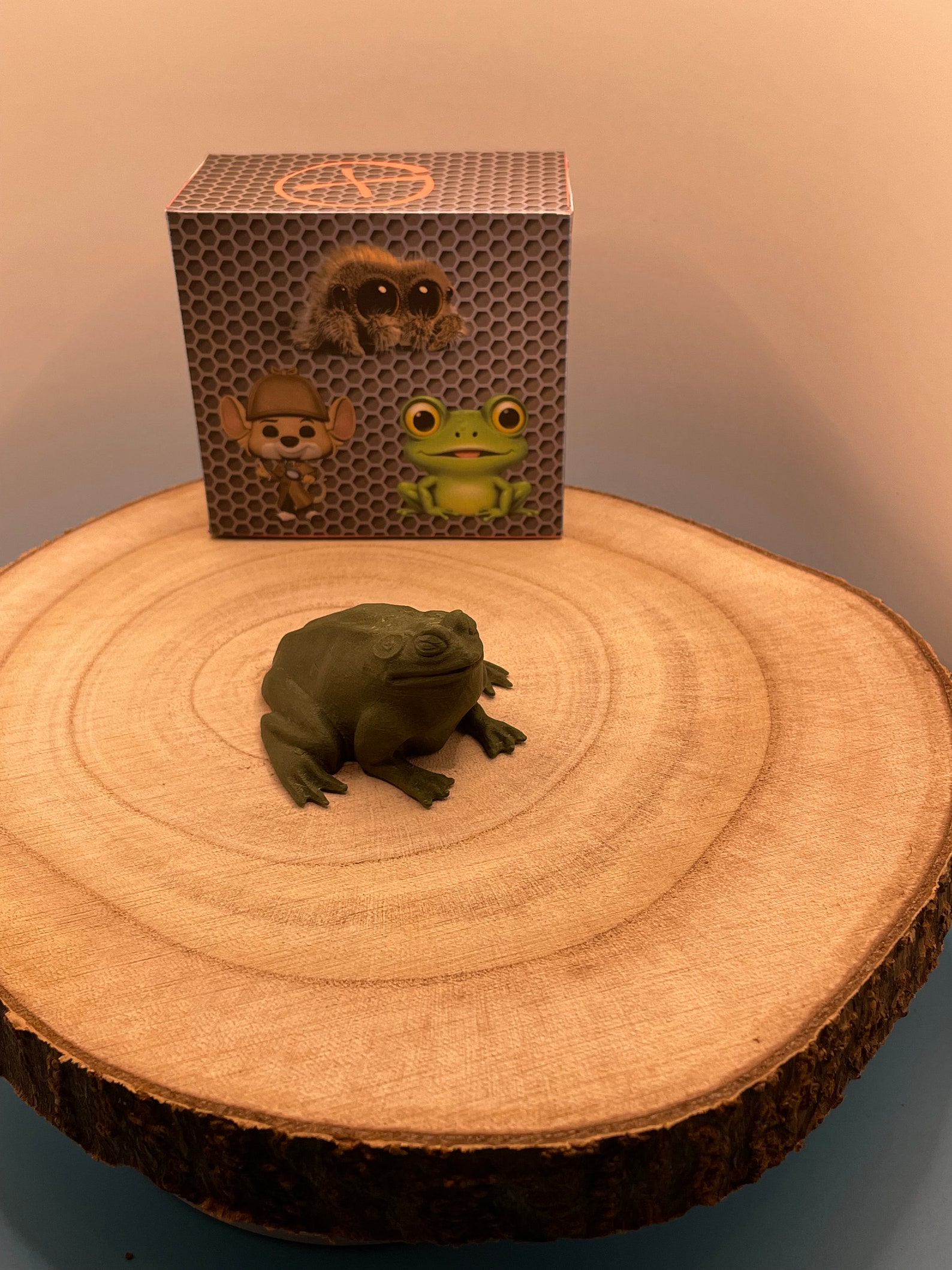 Camo Green Carbon Fibre Geocache Set of Mouse Frog and Spider Super ...