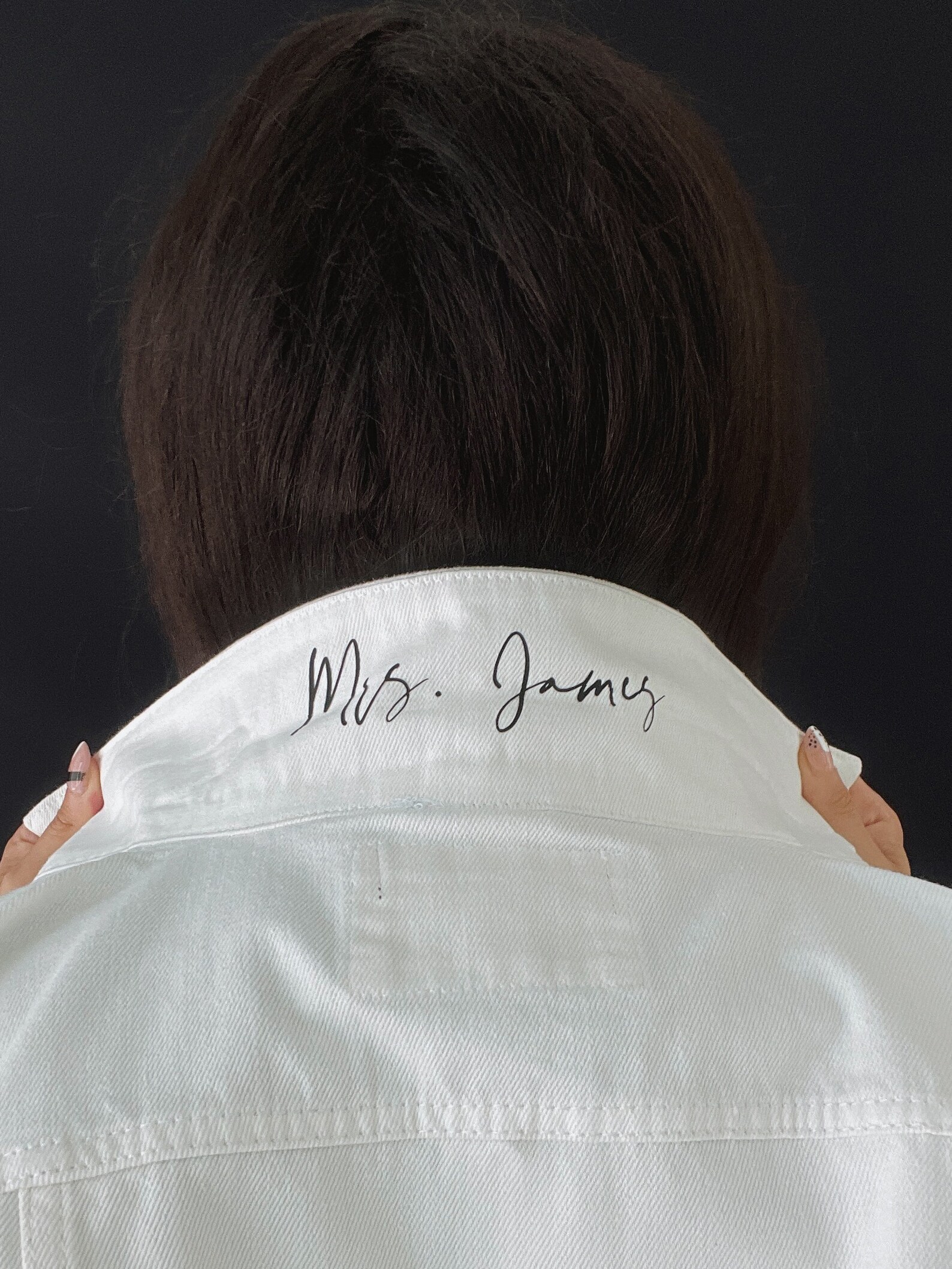 Custom White Denim Jacket Bride White Denim Custom Jean - Etsy