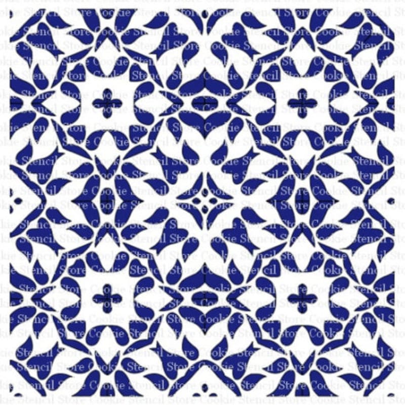 Spanish Tile Stencil - Etsy