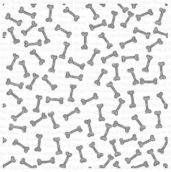 Bones Background Stencil Cookie Stencil Cake Stencil Craft - Etsy