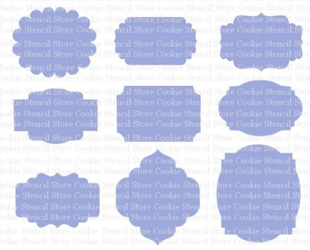 Assorted Plaque Cookie Cutters, Shape Cookie Cutter, Sign Cutter - Etsy