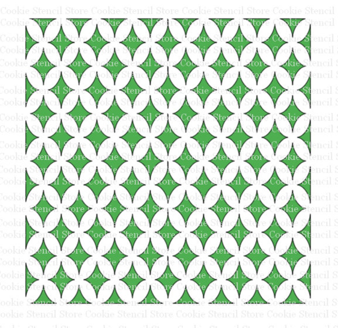 Diamond Pattern Stencil, Cookie Stencil, Craft Stencil, Airbrush ...
